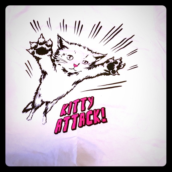 American Apparel | Tops | Kitty Attack Tshirt Med | Poshmark